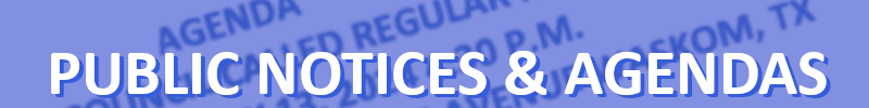 public-notices – City of Waskom, TX